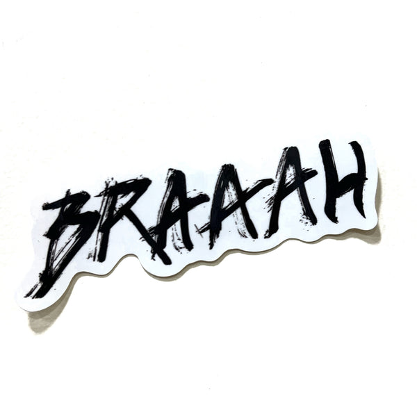 Braaah Medium Logo Sticker – MORI by Art+Flea