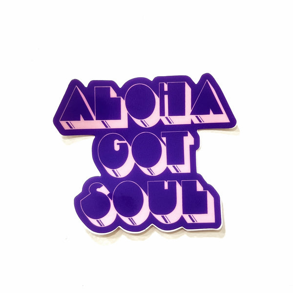 Purple Aloha Got Soul Logo Sticker – MORI by Art+Flea