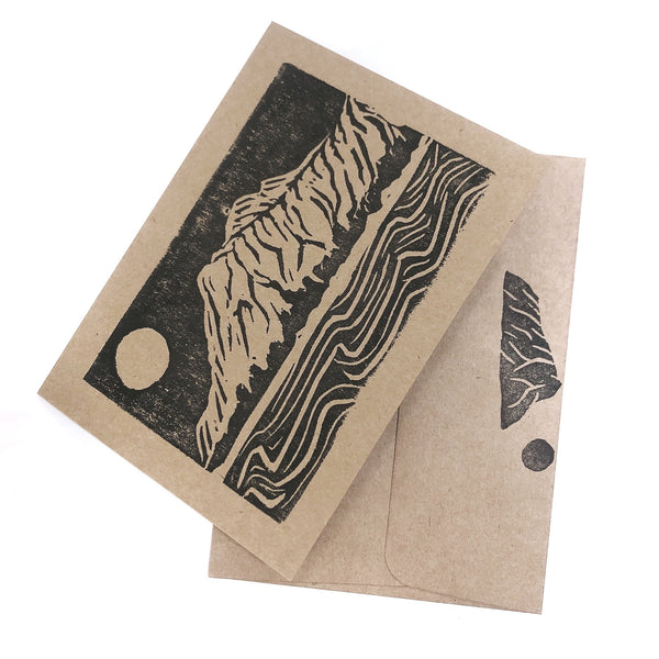 Full Moon on Leahi Greeting Card – MORI by Art+Flea